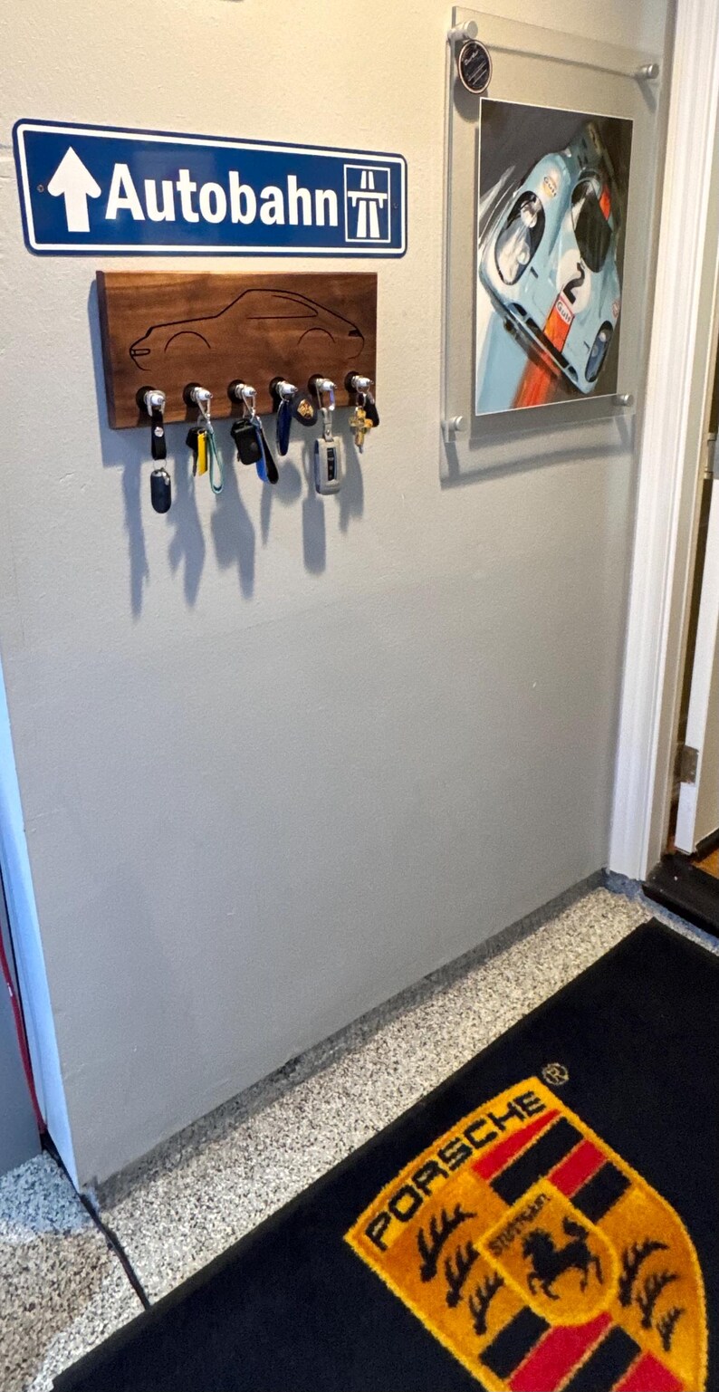 Carved Sports Car Key Holder, Walnut Coat Rack With Spark Plugs - Etsy