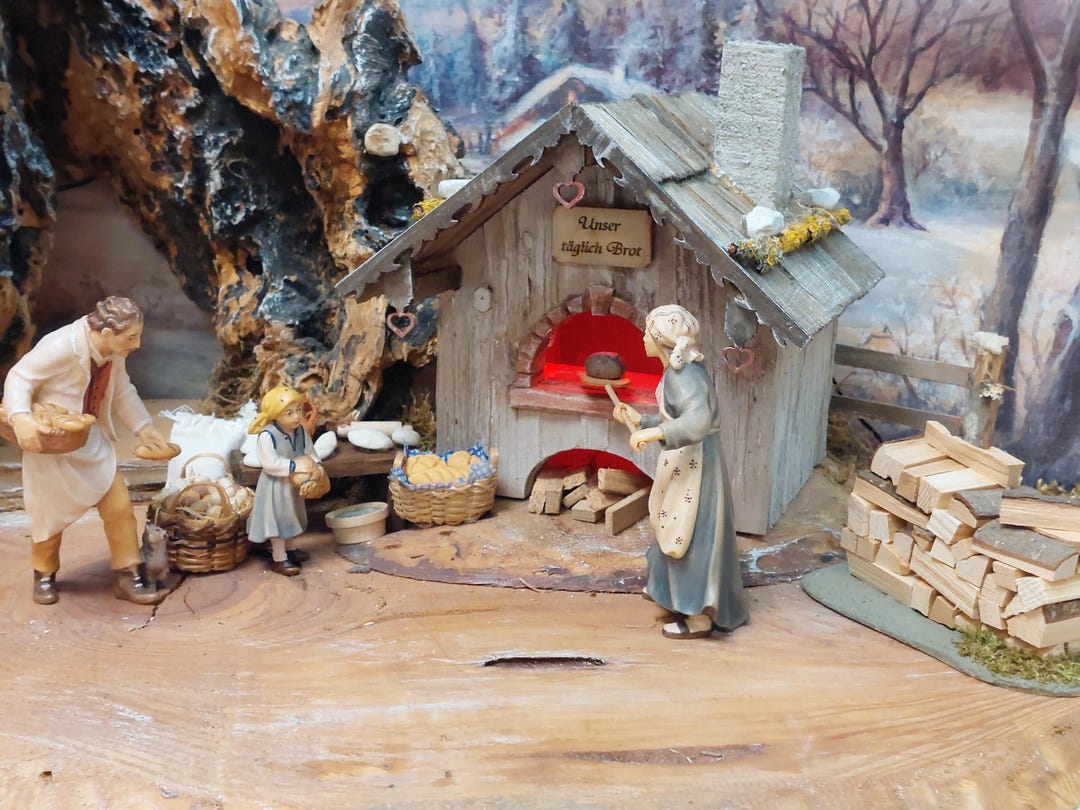 Nativity Scene Bread Bakery Set With Lepi Nativity Figures 10 Cm - Etsy