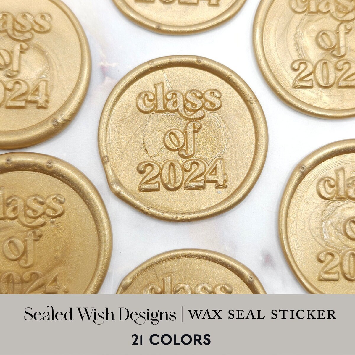 Graduation Wax Seal Stickers Class of 2024 Graduation Wax Stamps ...