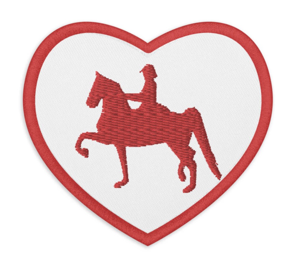 Saddleseat Embroidered Patch - Etsy
