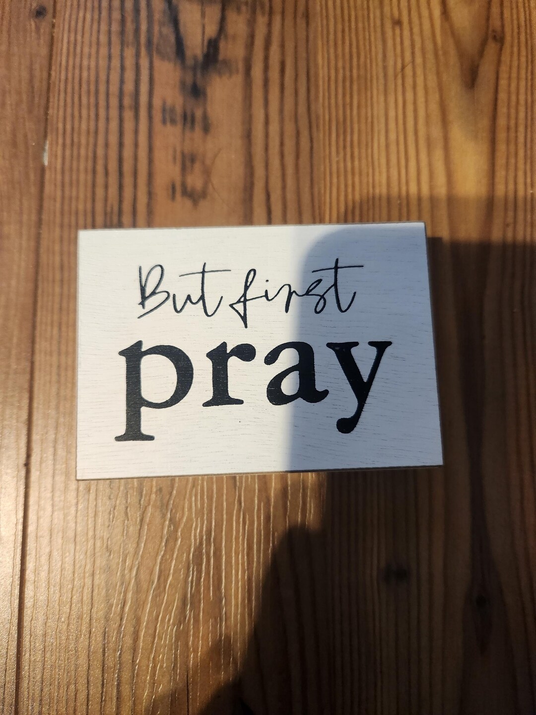 Block Says but First Pray - Etsy