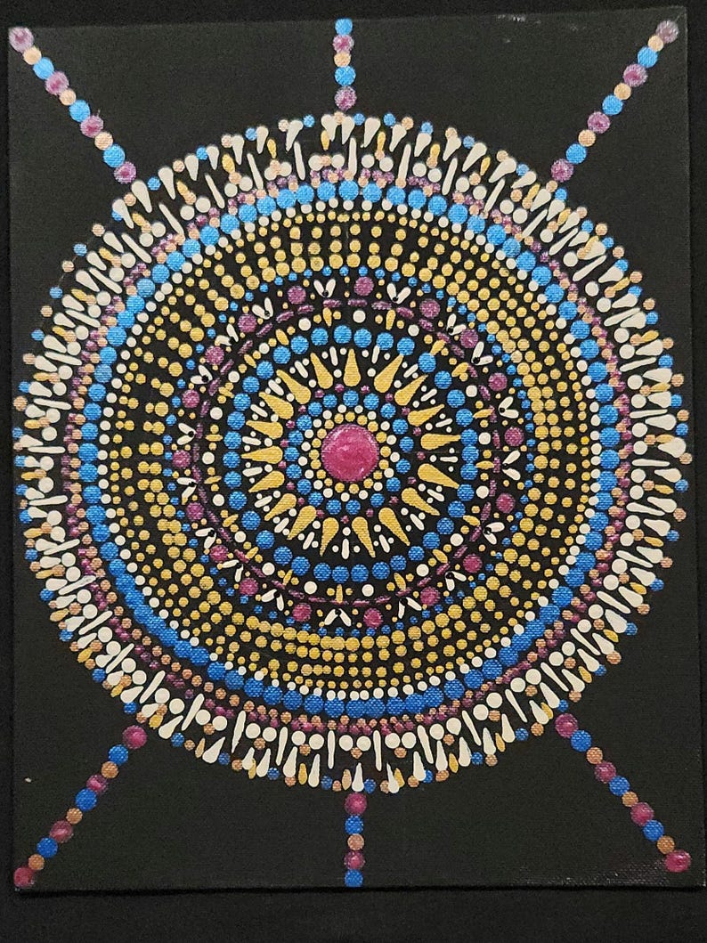 Dot Mandala Art - Etsy