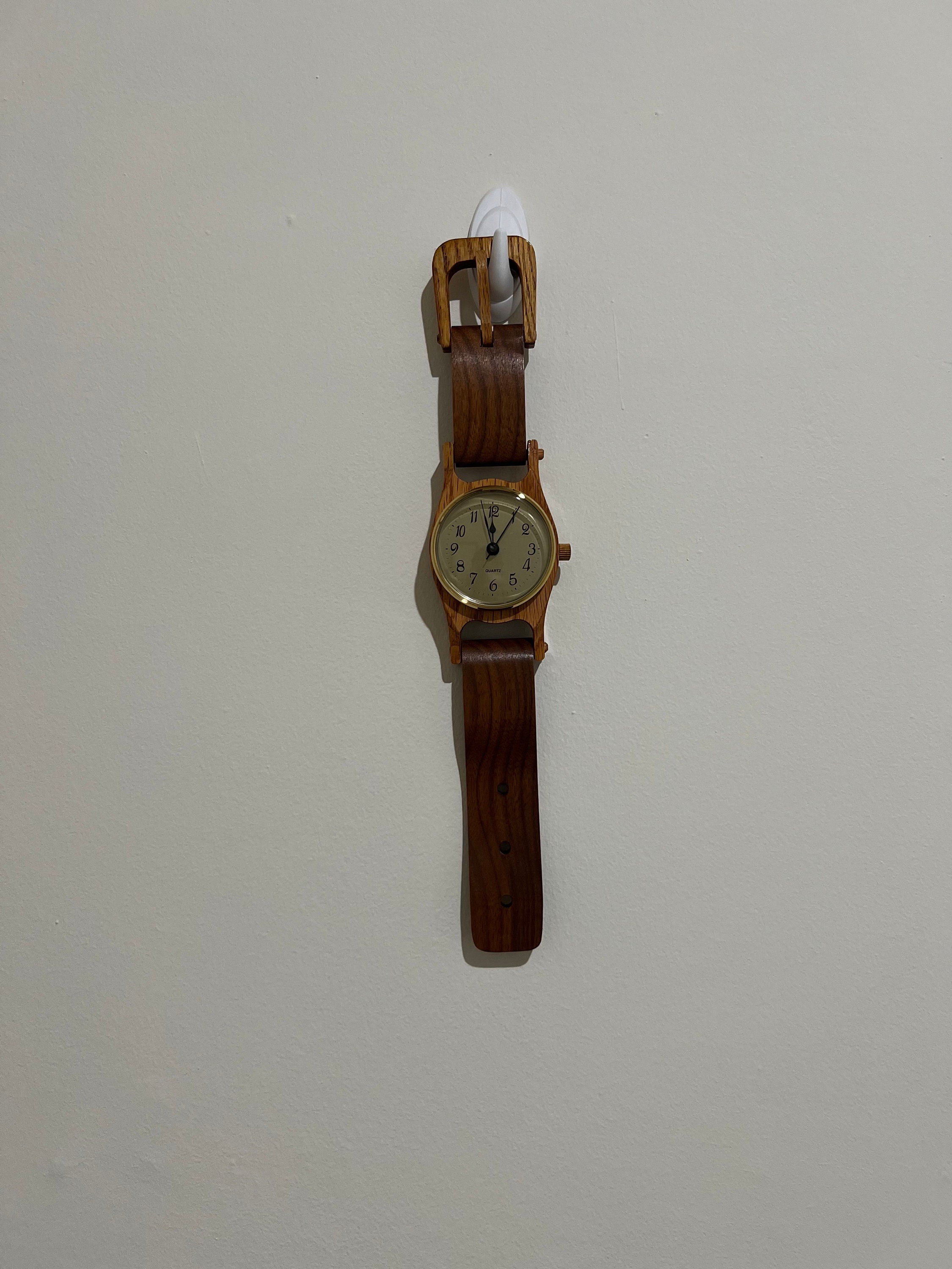 Wooden Wristwatch Wall Clock - Etsy
