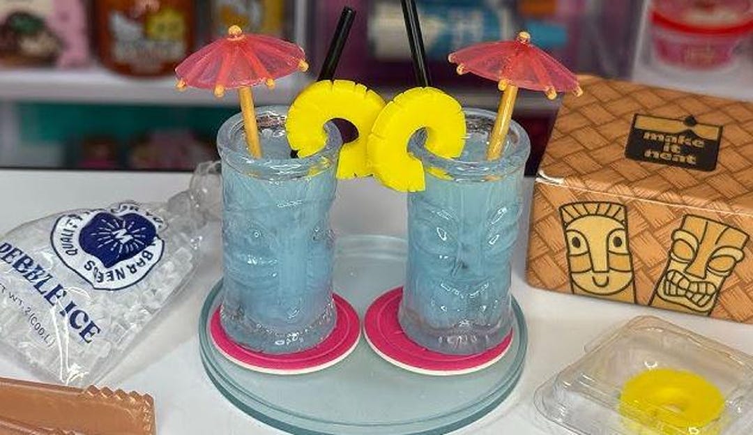MGA Make It Mini Happy Hour Blue Hawaiian - Etsy
