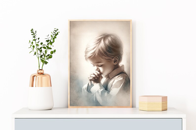 Printable Wall Art, Praying, LDS Art, Christian Art, Religious Home ...