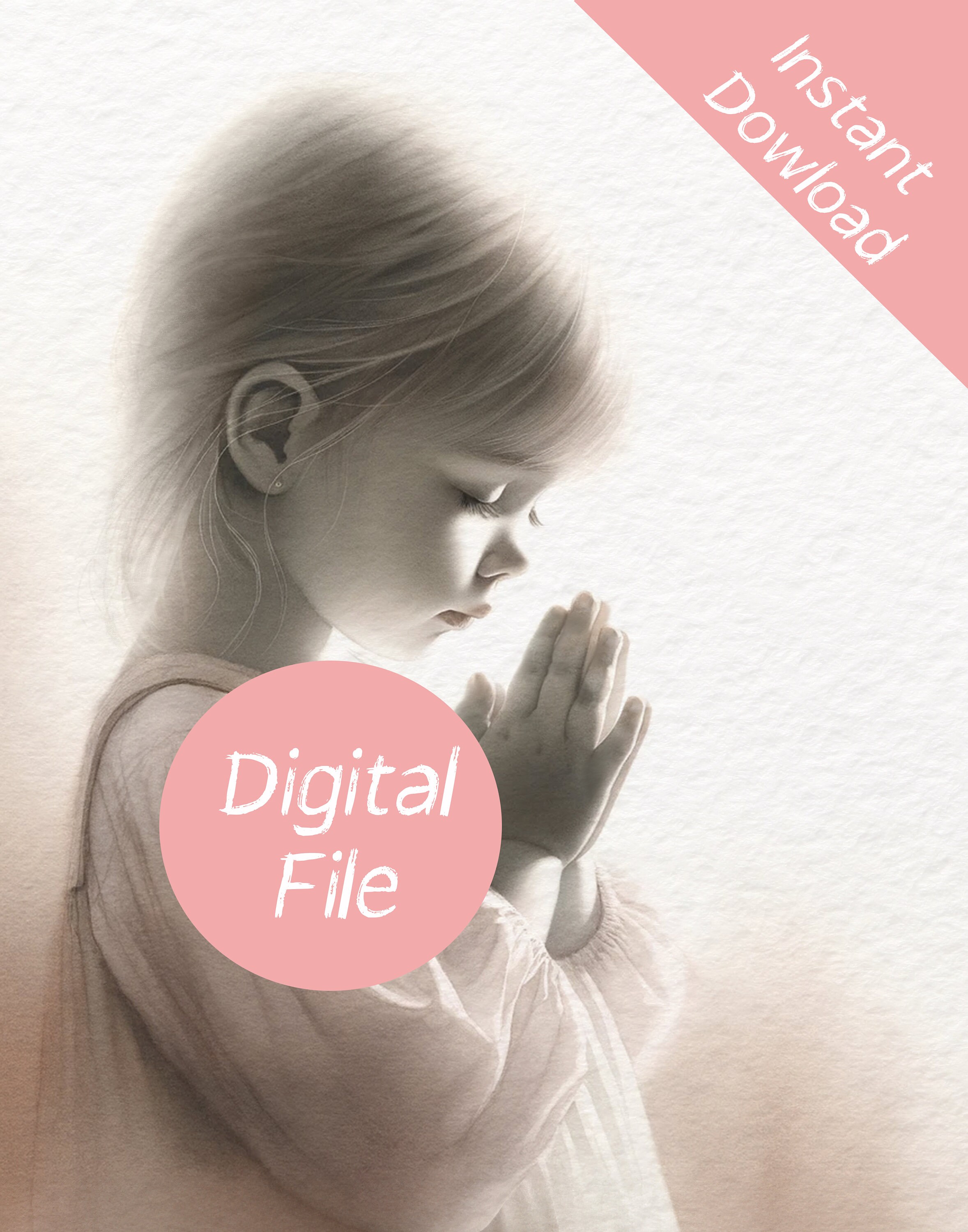 Printable Wall Art, Praying, LDS Art, Christian Art, Always Pray, Child ...