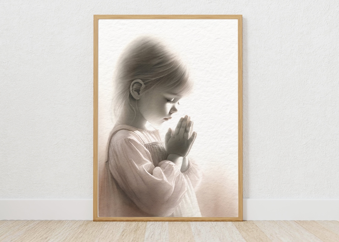 Printable Wall Art, Praying, LDS Art, Christian Art, Always Pray, Child ...