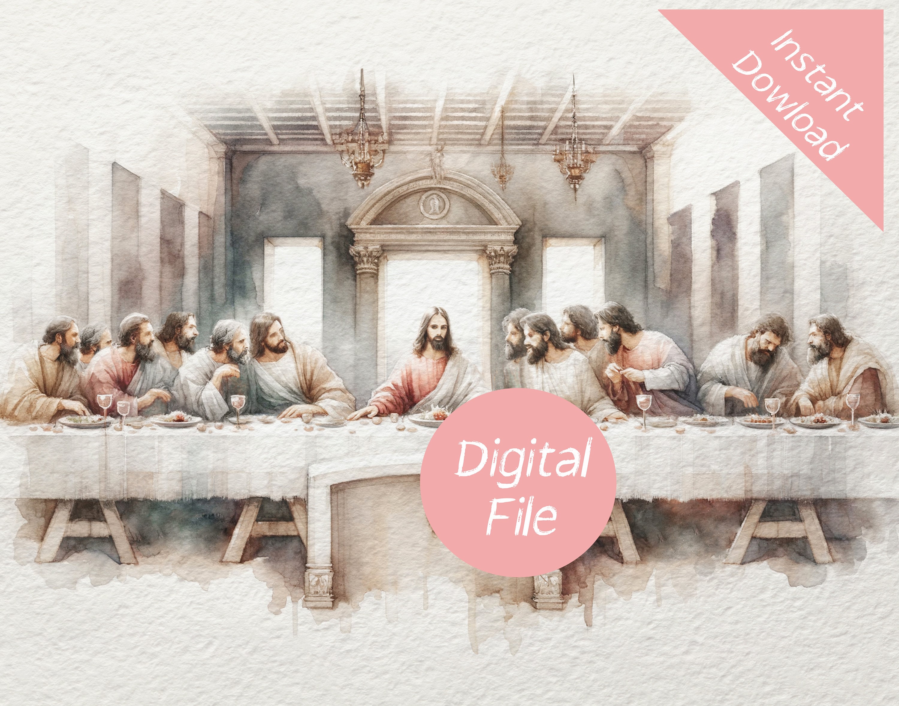 Printable Wall Art, the Last Supper, LDS Art, Christian Art, Religious ...