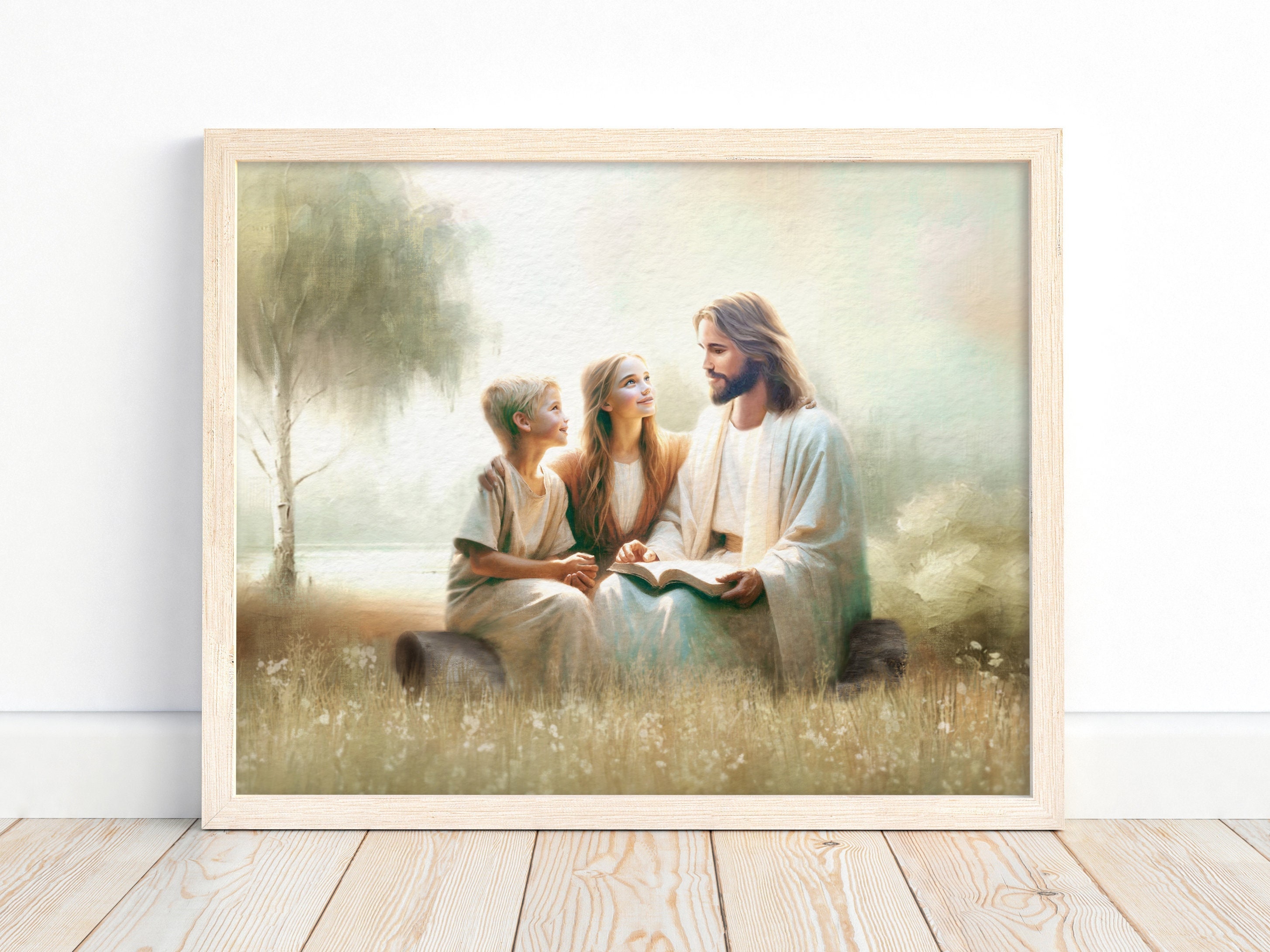 Printable Wall Art, LDS Art, Christian Art, Jesus Teaching Children - Etsy