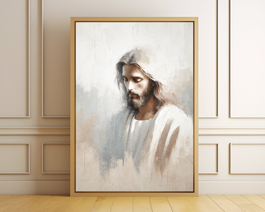 Jesus Christ, Modern Christian Wall Art, Christian Art, Religious Home ...