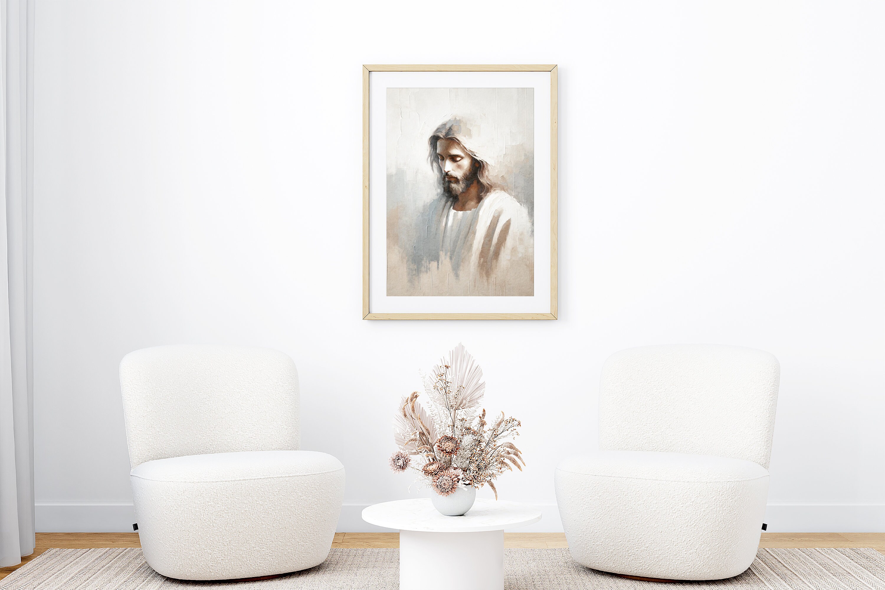 Jesus Christ, Modern Christian Wall Art, Christian Art, Religious Home ...
