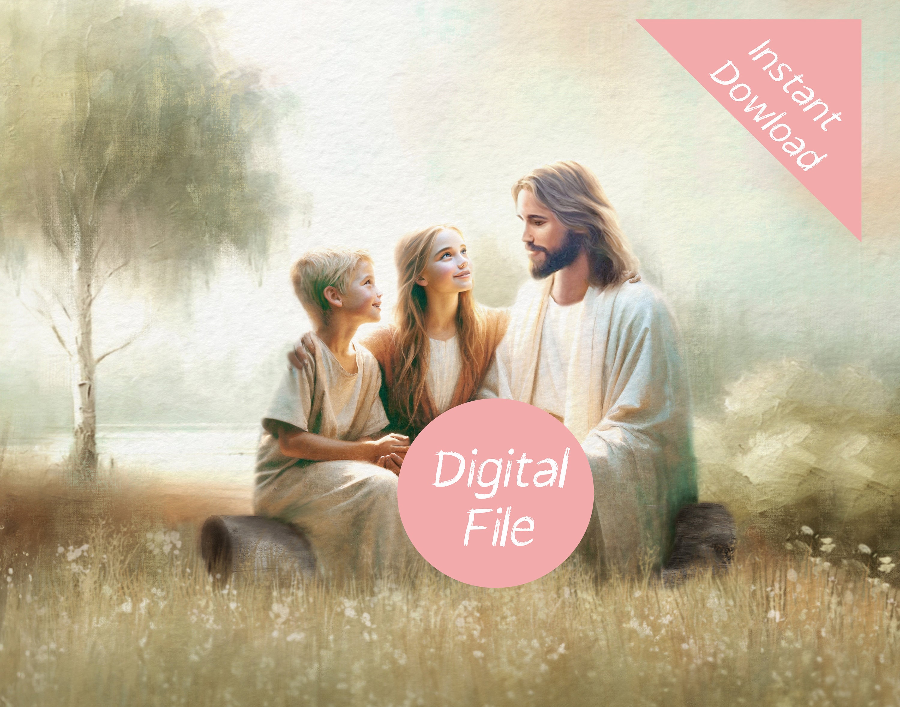 Printable Wall Art, LDS Art, Christian Art, Jesus Teaching Children - Etsy
