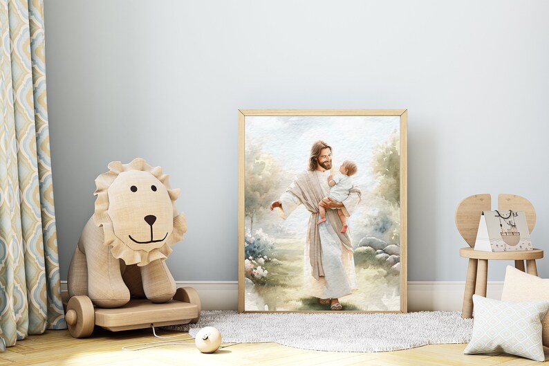 Printable Wall Art, LDS Art, Christian Art, Nursery Print, Jesus ...