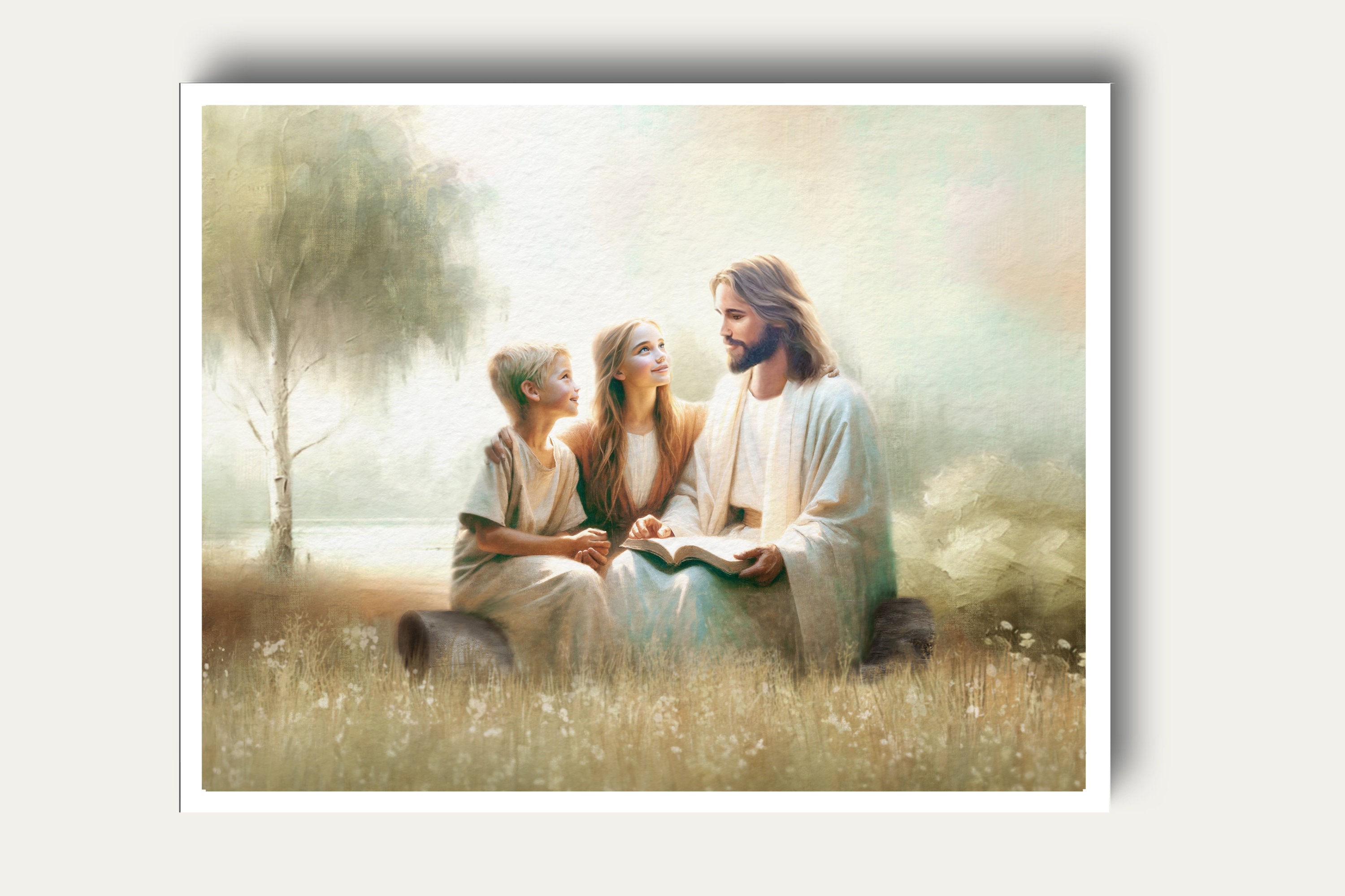 Printable Wall Art, LDS Art, Christian Art, Jesus Teaching Children - Etsy