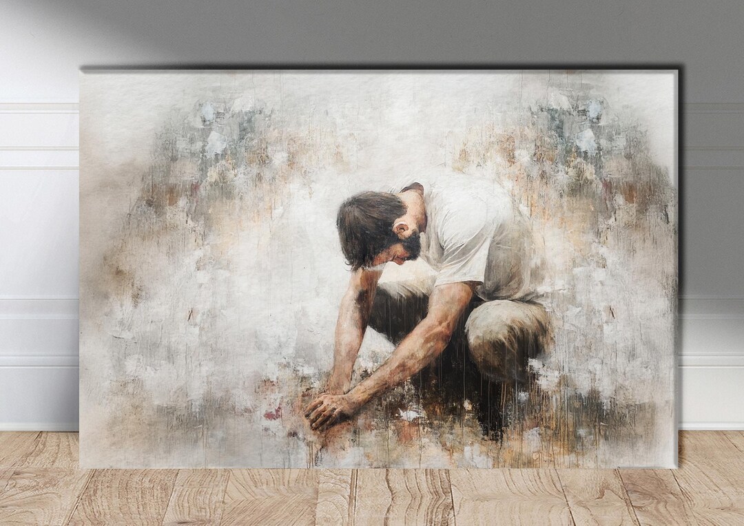 Young Man in Prayer Art: Christian Home Decor (digital Download) - Etsy