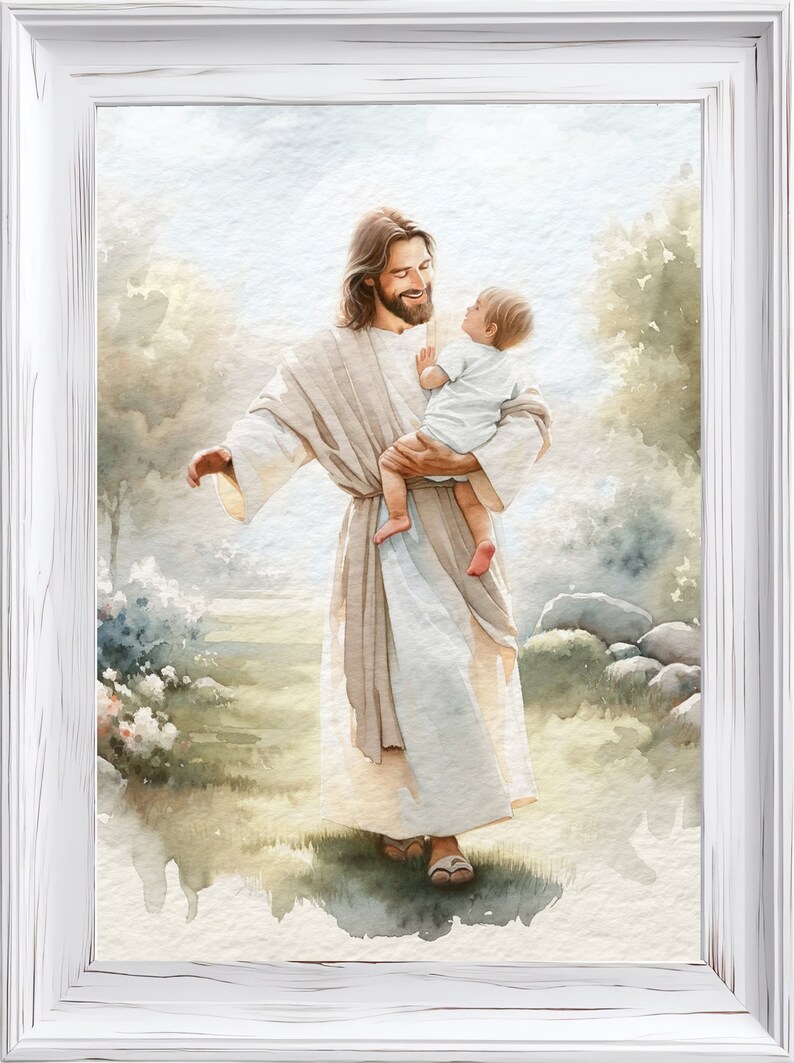 Printable Wall Art, LDS Art, Christian Art, Nursery Print, Jesus ...
