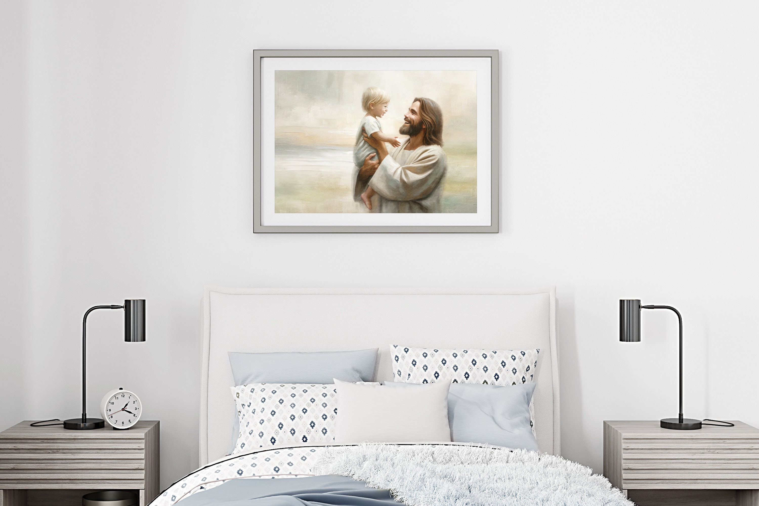 Jesus Holding Baby, Jesus Painting With Child, Christian Painting ...