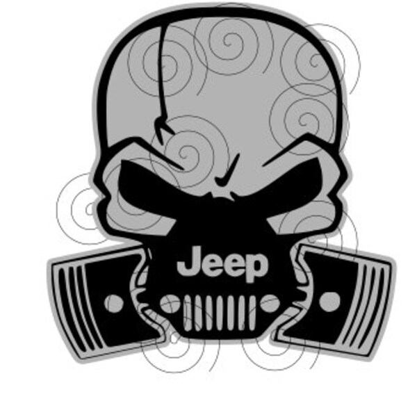 Jeep Skull - Etsy