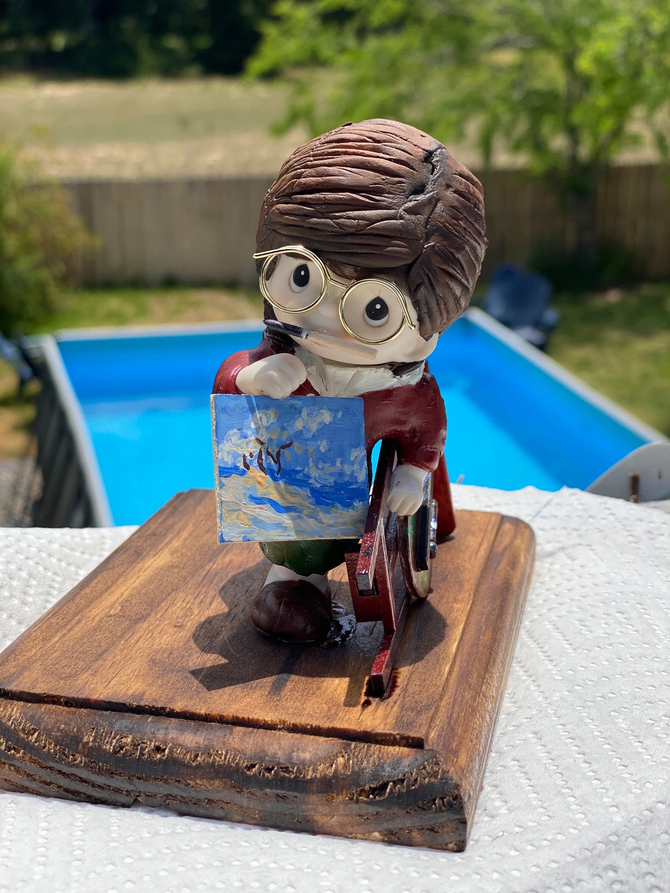 Norman “ Girl Running With Wet Painting” Fan Art Repurposed Precious ...