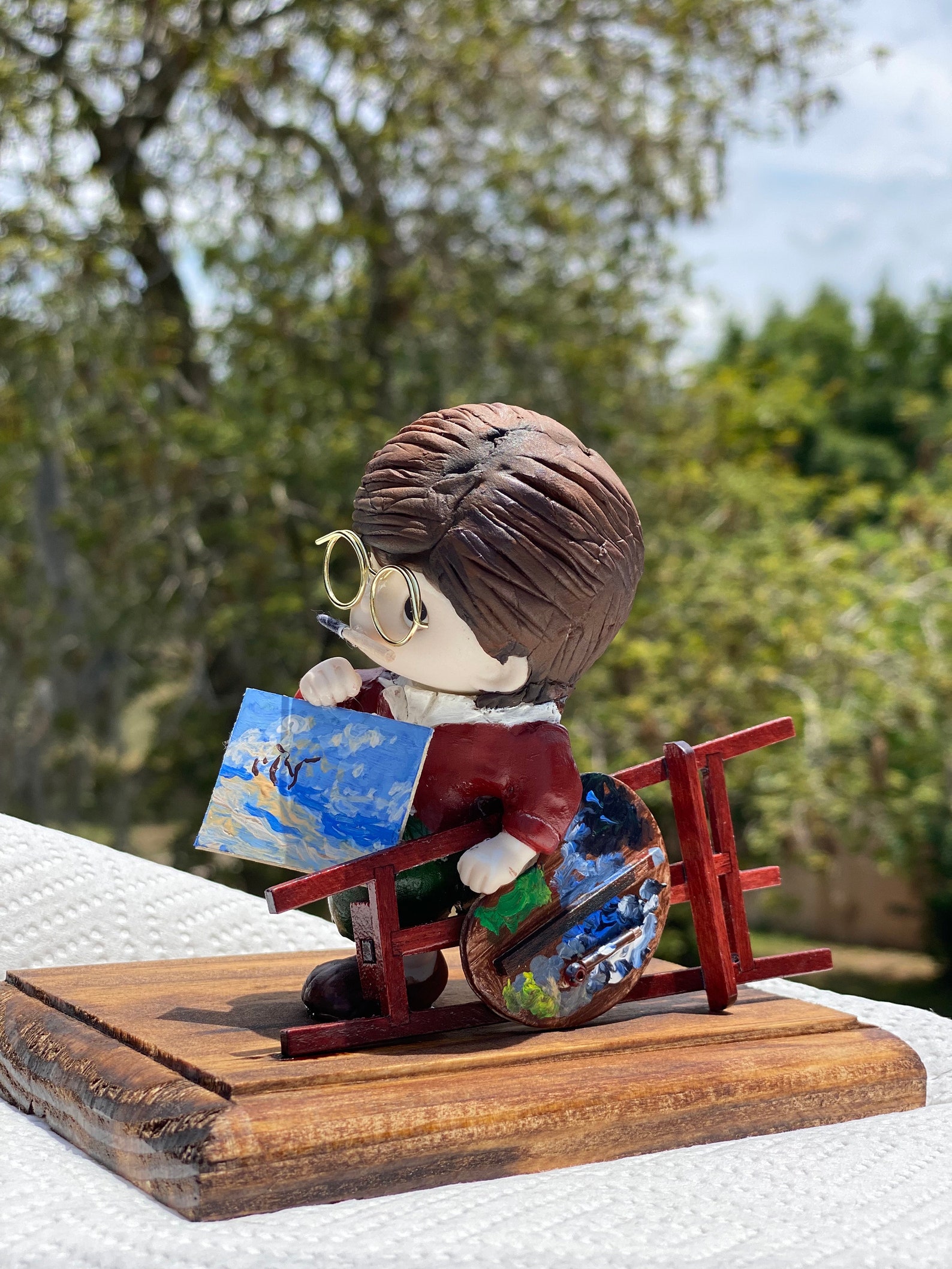 Norman “ Girl Running With Wet Painting” Fan Art Repurposed Precious ...