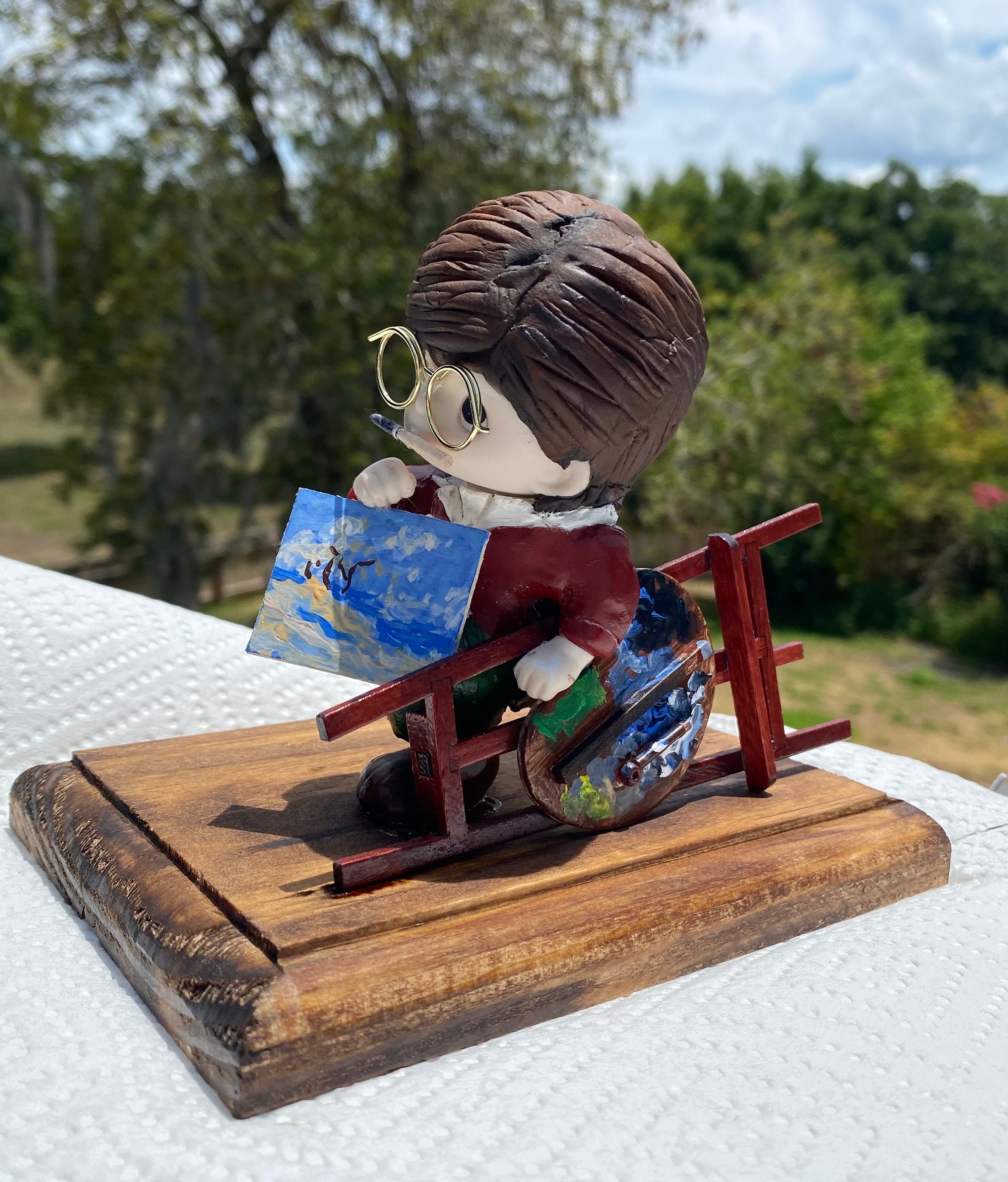 Norman “ Girl Running With Wet Painting” Fan Art Repurposed Precious ...