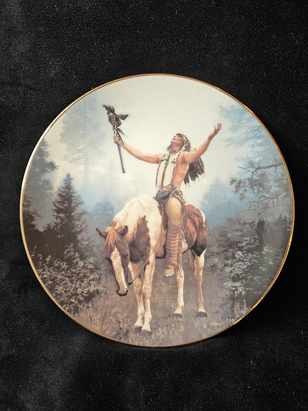 Deliverance Mystic Warrior Plate by the Hamilton Collection, Chuck Ren ...