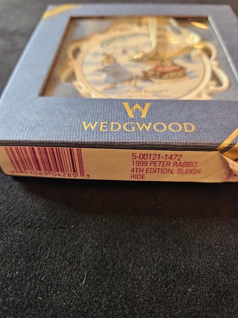 Wedgwood Peter Rabbit 1999 4th Edition, Sleigh Ride Ornament - Etsy