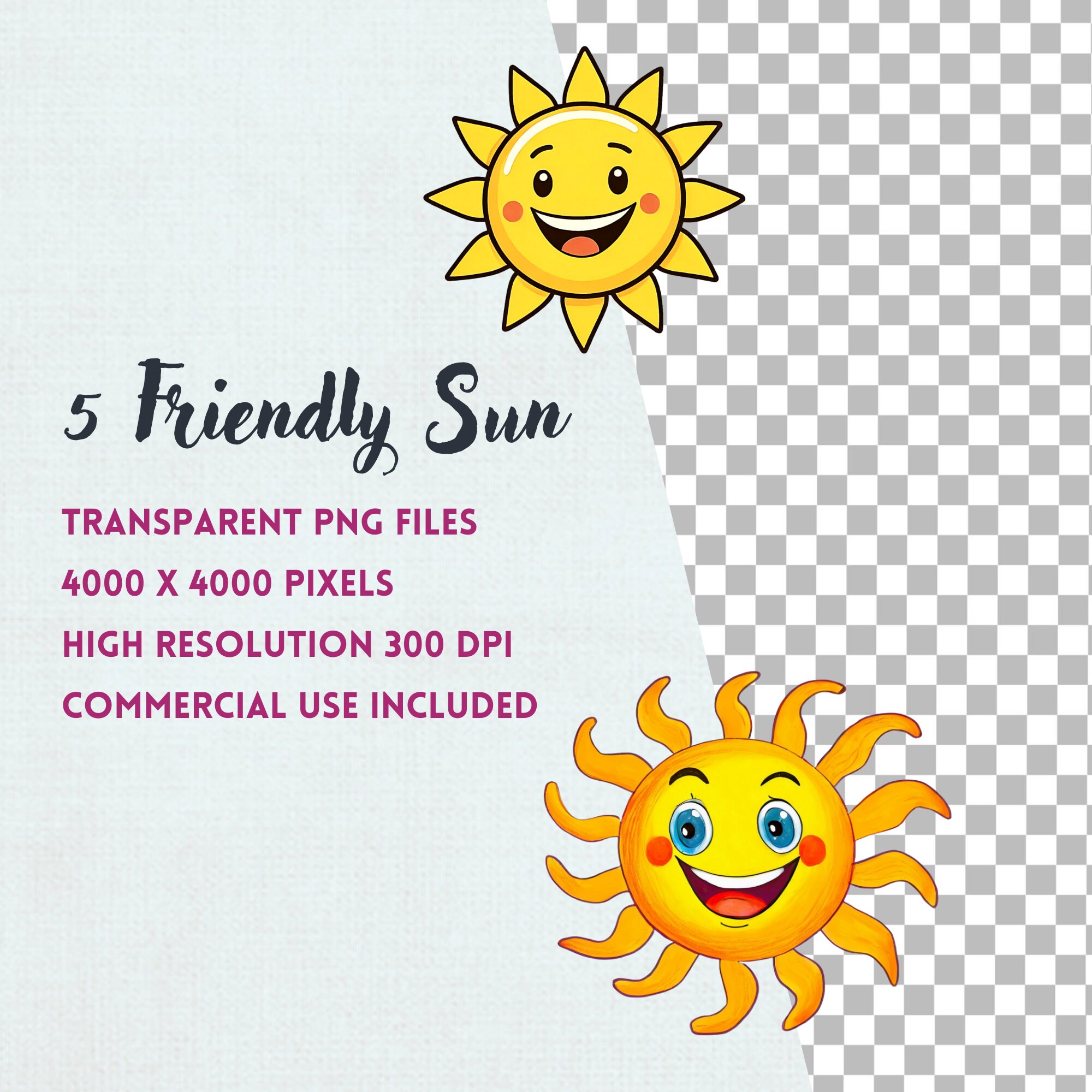 High Resolution Sun Clipart | Smiling Sun PNG | Happy Sun PNG | Smiling ...