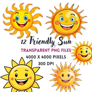 High Resolution Sun Clipart | Smiling Sun PNG | Happy Sun PNG | Smiling ...
