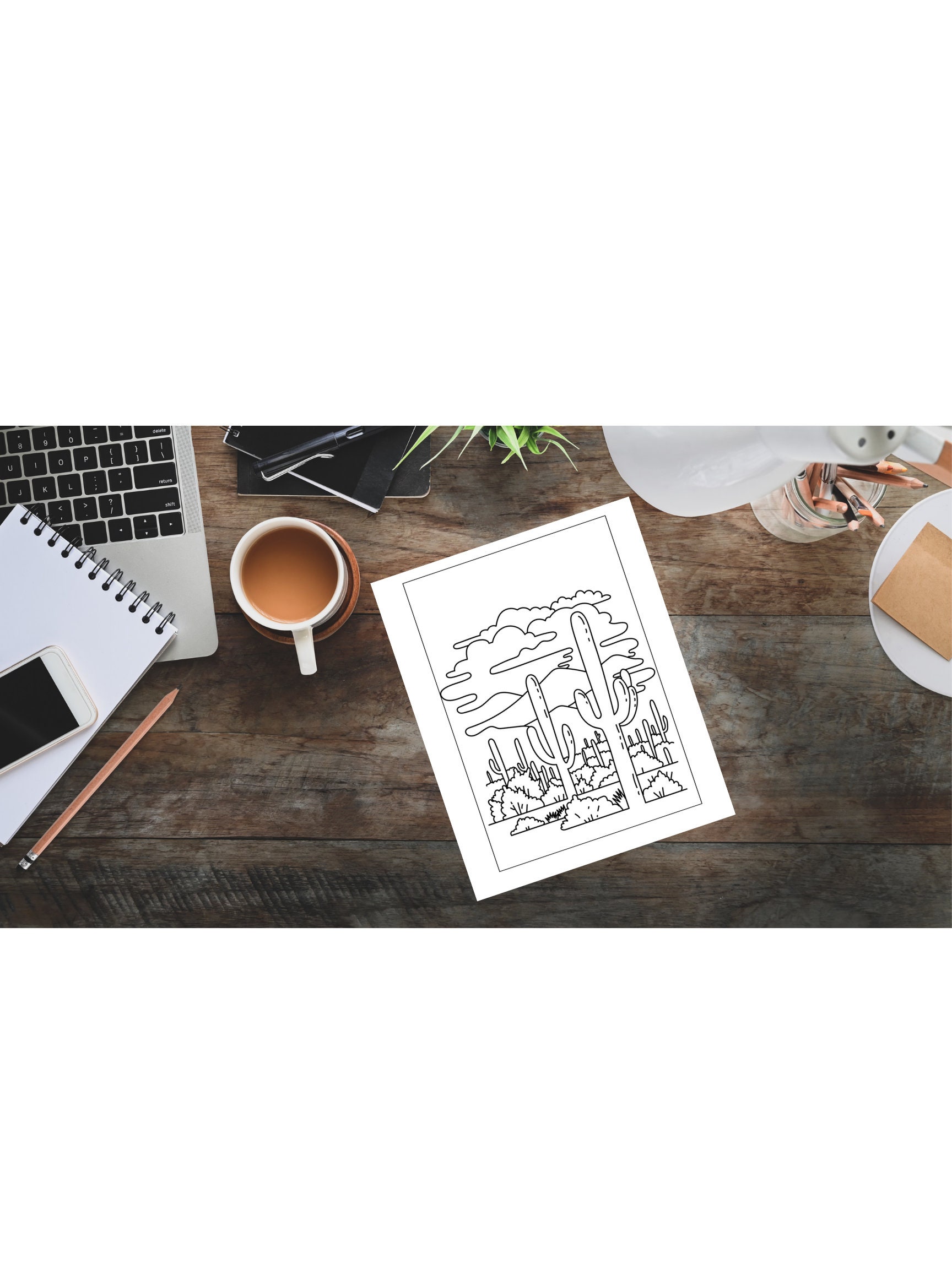 21 Scenic Destination Coloring Pages - Etsy