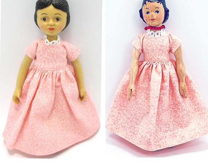 Hitty Doll Basic Dress Pink Mini Print - Etsy