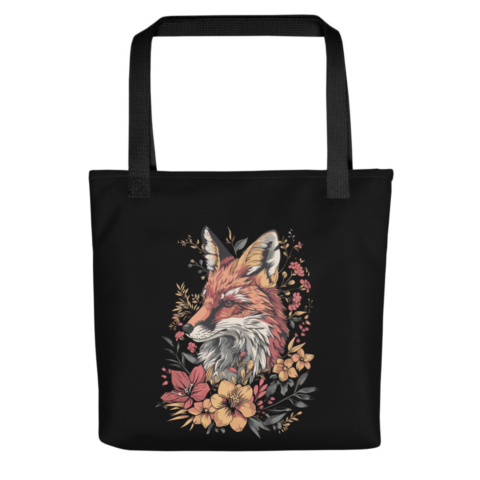 Cottagecore Fox Tote Bag, Cute Fox Shopping Bag, Forestcore Tote Bag ...