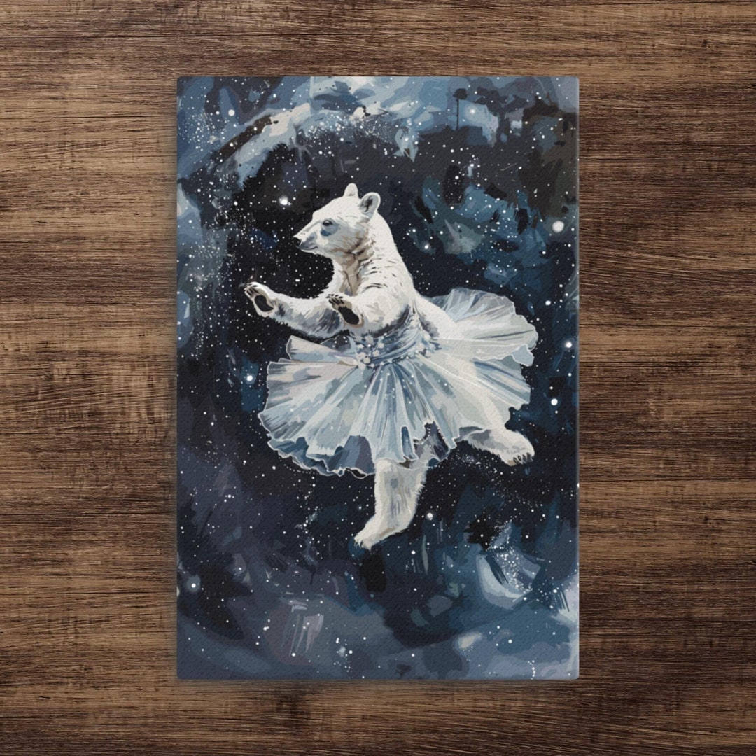 Polar Bear Ballerina in Space Polar Pirouette Arctic Ballet Dreams ...