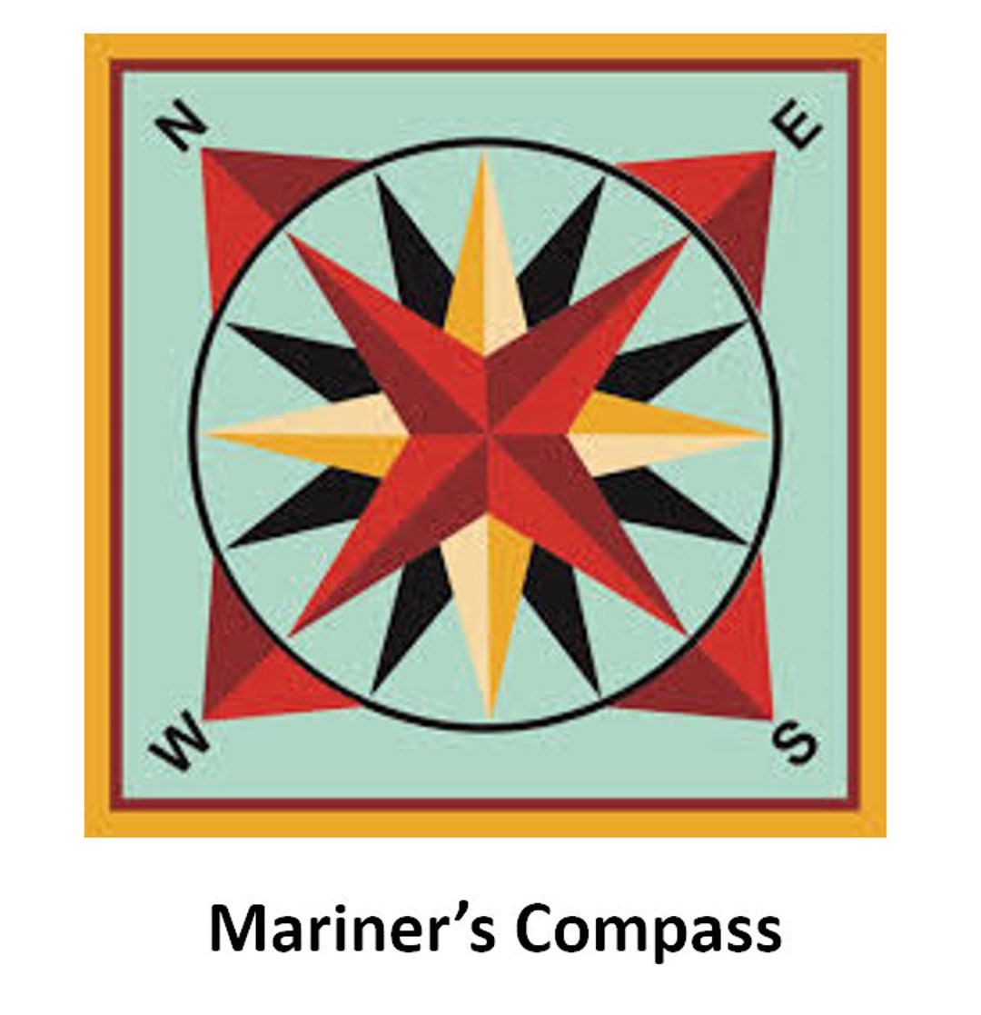Mariner's Compass Barn Quilt Pattern Instructions - Etsy