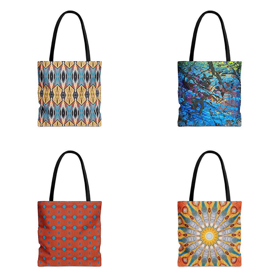 Tote Bag; in 3 Sizes, Eye-catching, Designer Bag, Carryall, Shopping ...