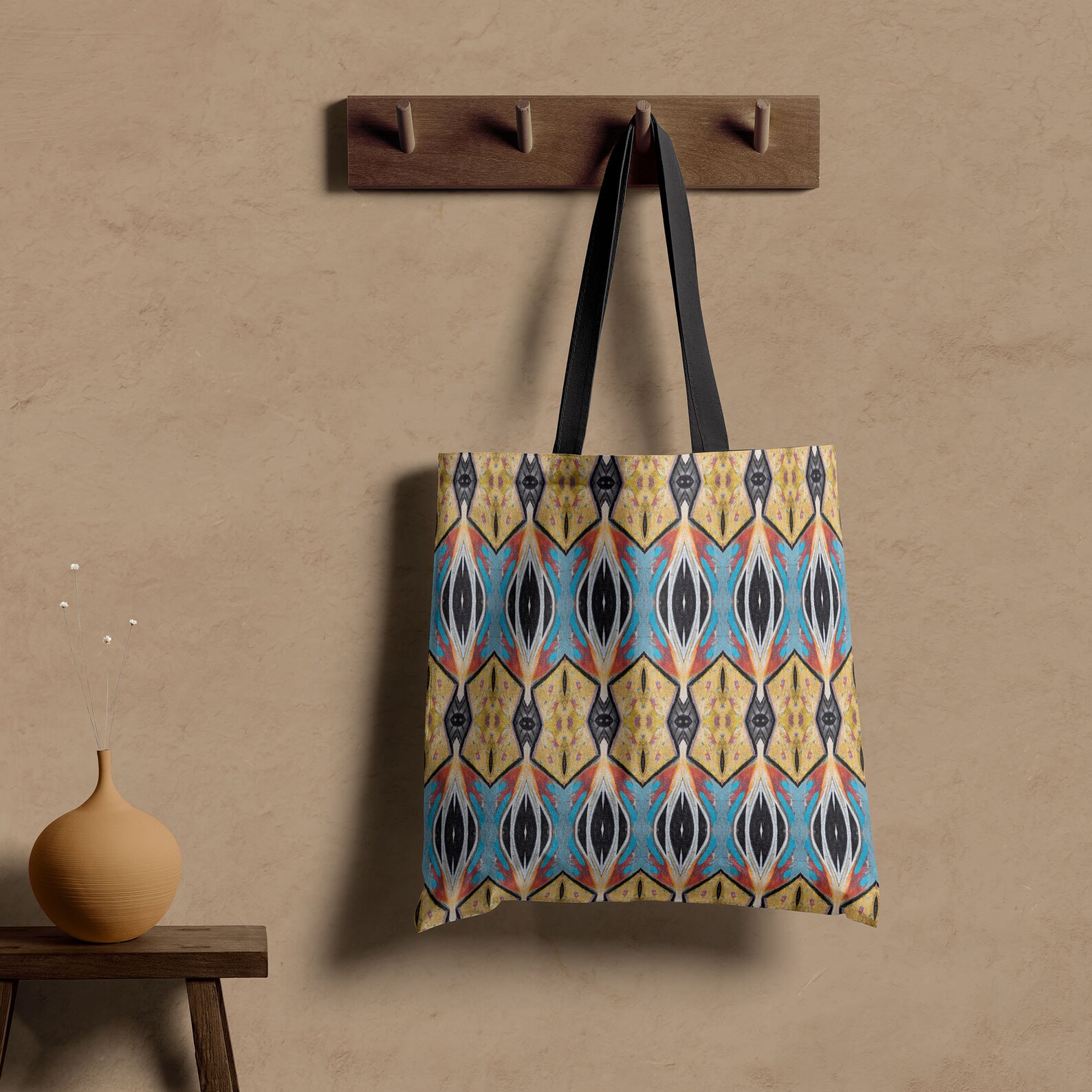 Tote Bag; in 3 Sizes, Eye-catching, Designer Bag, Carryall, Shopping ...