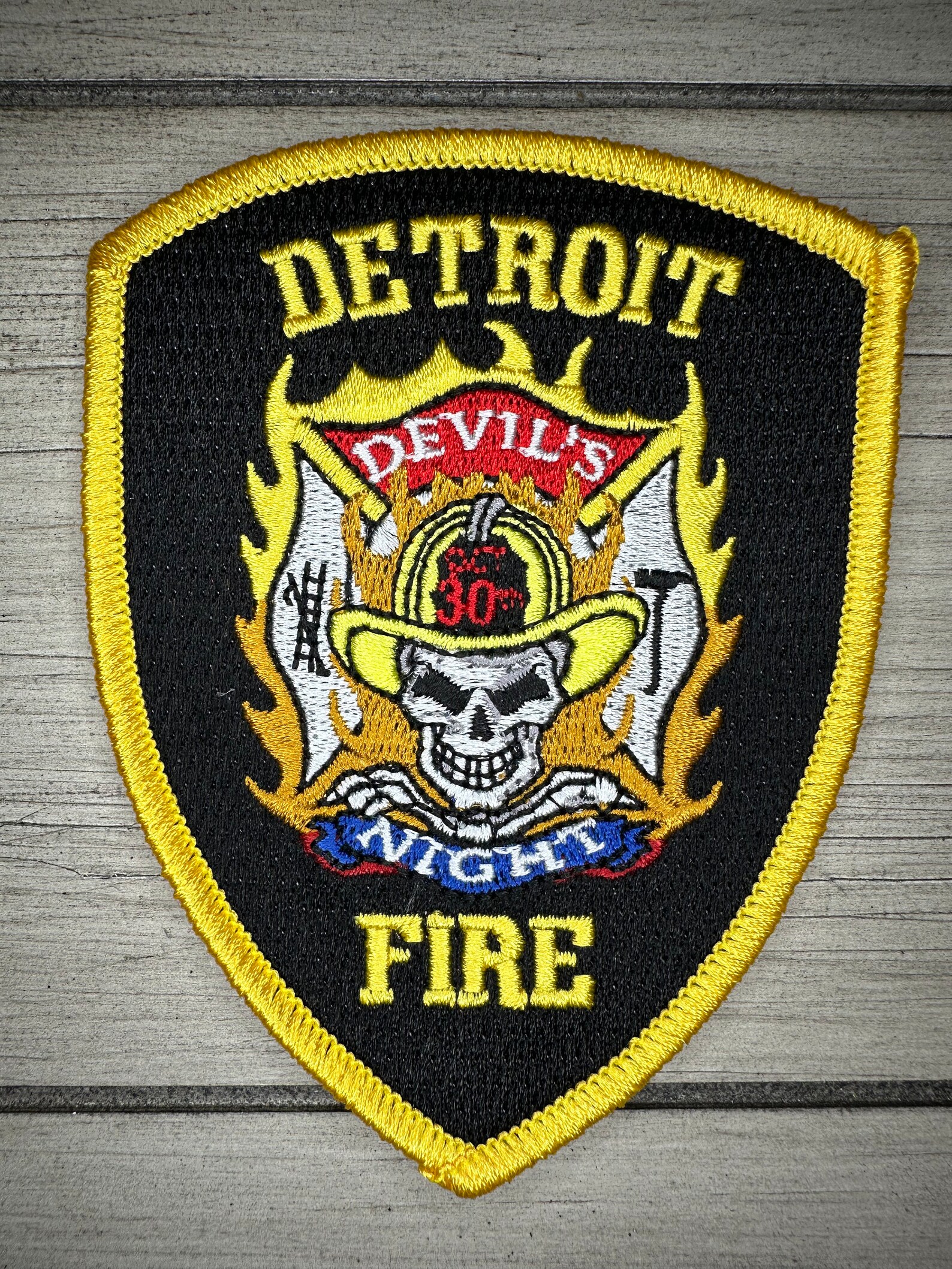 Detroit Fire Patch (novelty Design) - Etsy