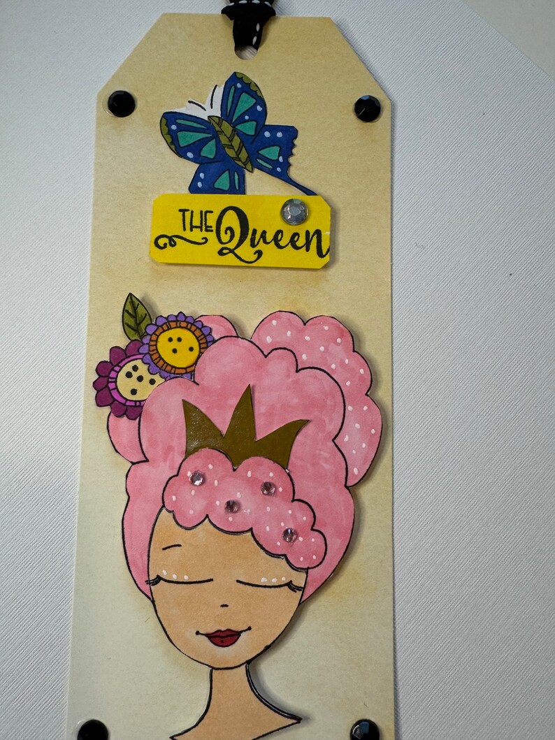 Queen. Chic. Made on a Specialty Tag Card Stock. Julie Nutting Stamp ...