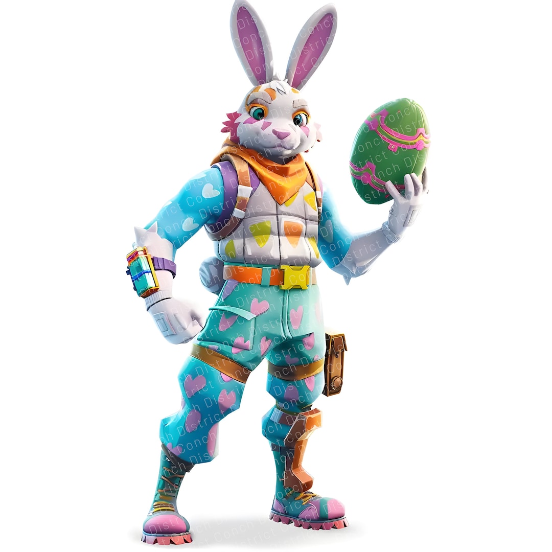 Battle Royal DIGITAL DOWNLOAD Easter Bunny Gaming Character Easter ...
