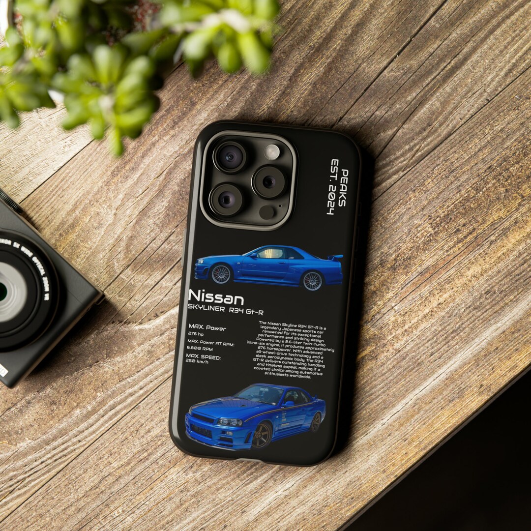 Nissan Skyline R34 GT-R From Fast & Furious Phone Case in Black ...