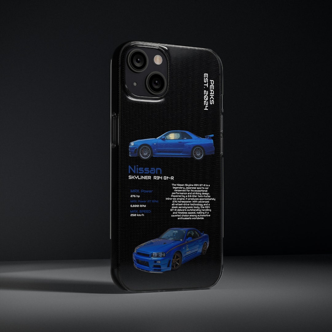 Transparent Nissan Skyline R34 GT-R From Fast & Furious Phone Case in ...