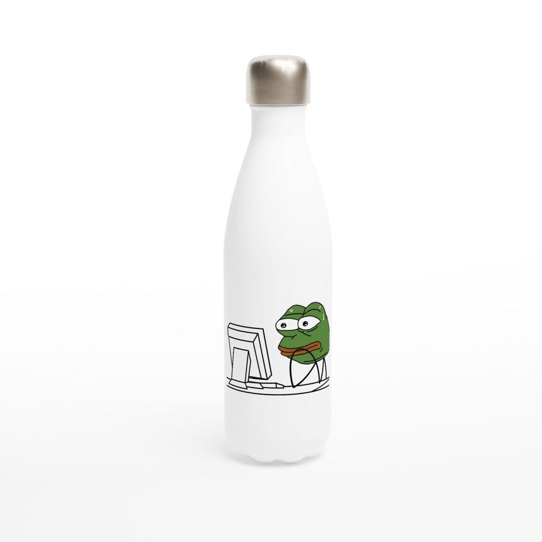 Nervous Pepe Frog Sitting in Front of Screen - Meme Mix - Etsy
