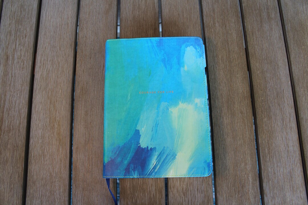 PERSONALIZED Blue Courage for Life Women’s Bible, NLT Translation Bible ...