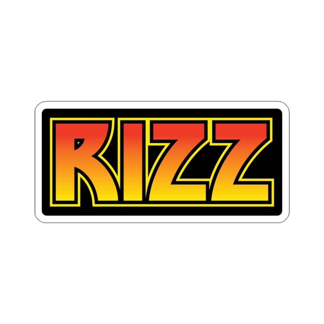 RIZZ Sticker, Kiss-cut Stickers for Band Fans, Music Lovers, Laptop ...