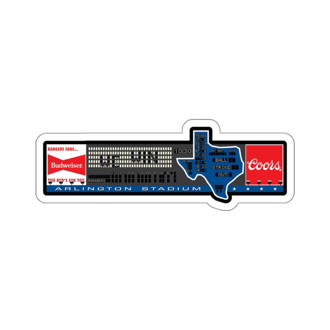 Arlington Stadium Scoreboard Kiss-cut Stickers - Etsy