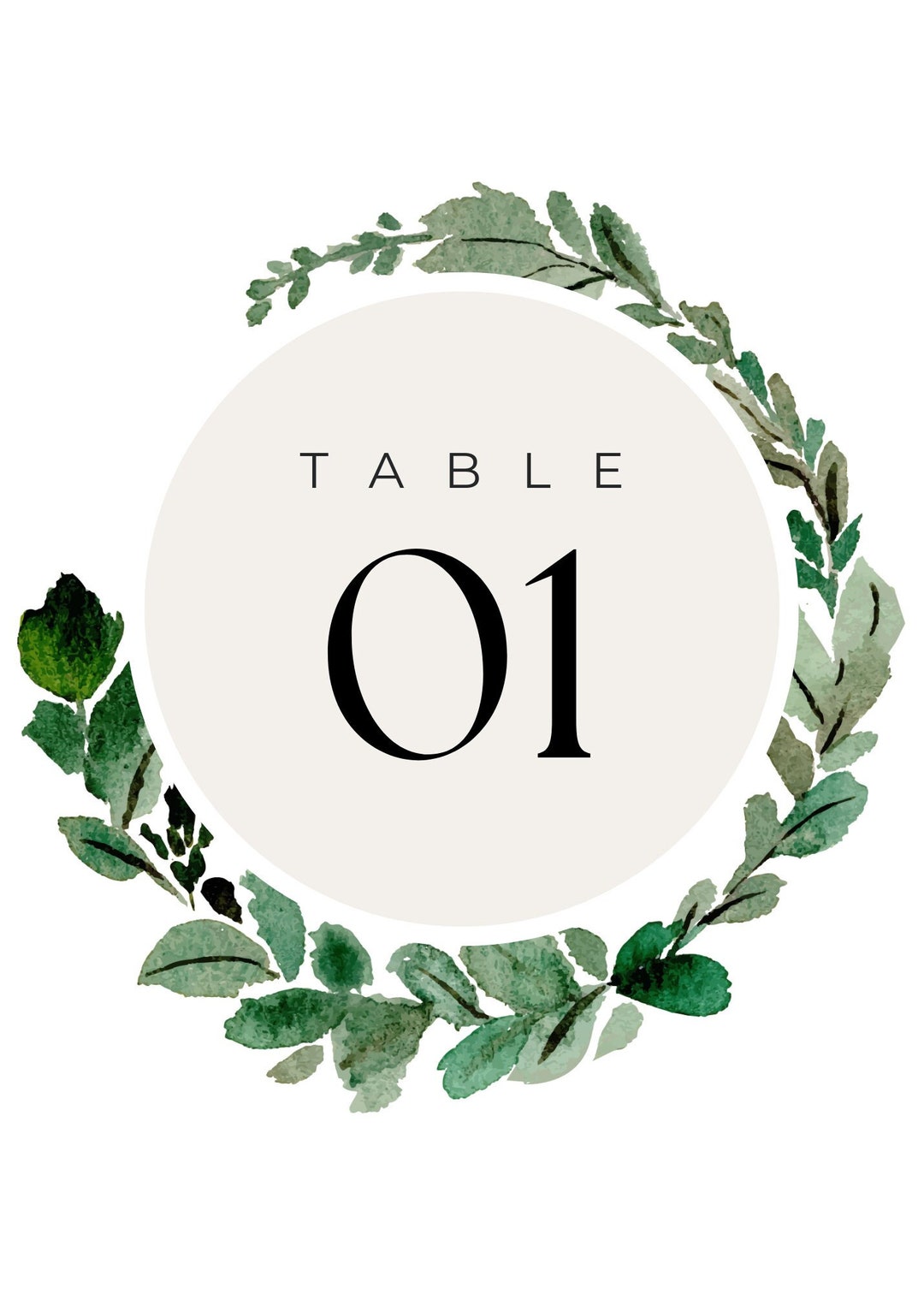 Printable Table Numbers Set of 30 Wedding/engagement Event Decor ...