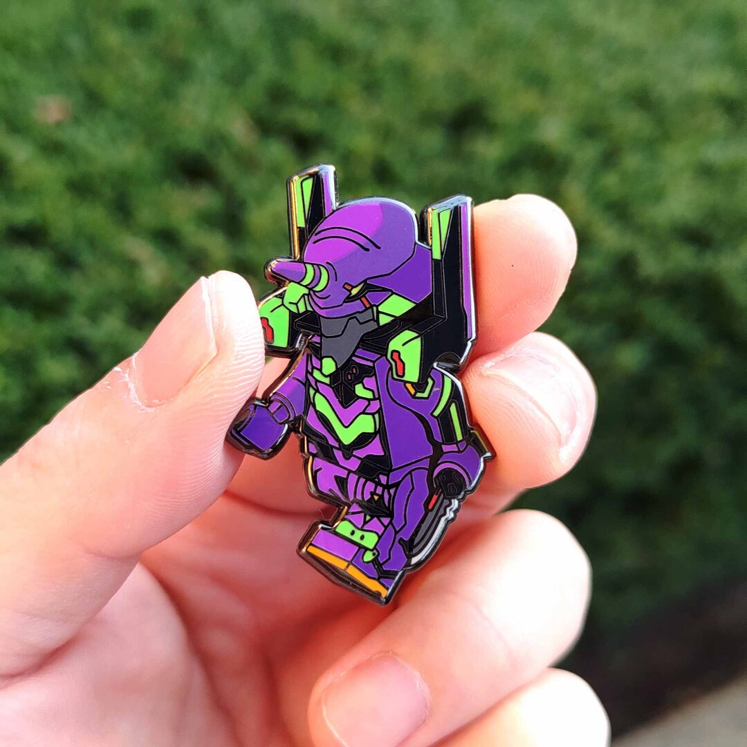 Lego EVA-01 Minifig Pin Evangelion Anime Gift Collectible Hard Enamel ...