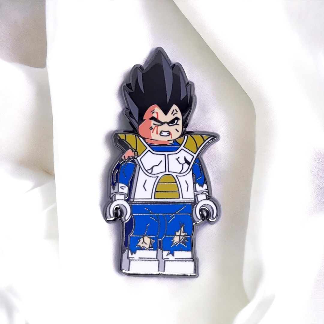 Limited Edition Vegeta Lego Minifig Pin DBZ Anime Gift Collectible Hard ...
