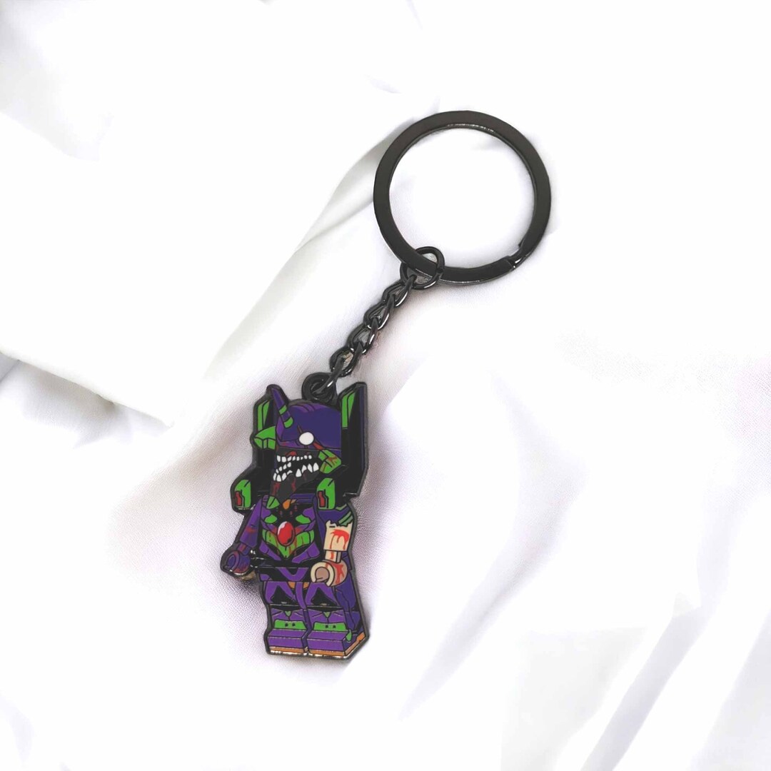 Lego EVA-01 Berserk Minifig Keychain Evangelion Anime Gift Collectible ...