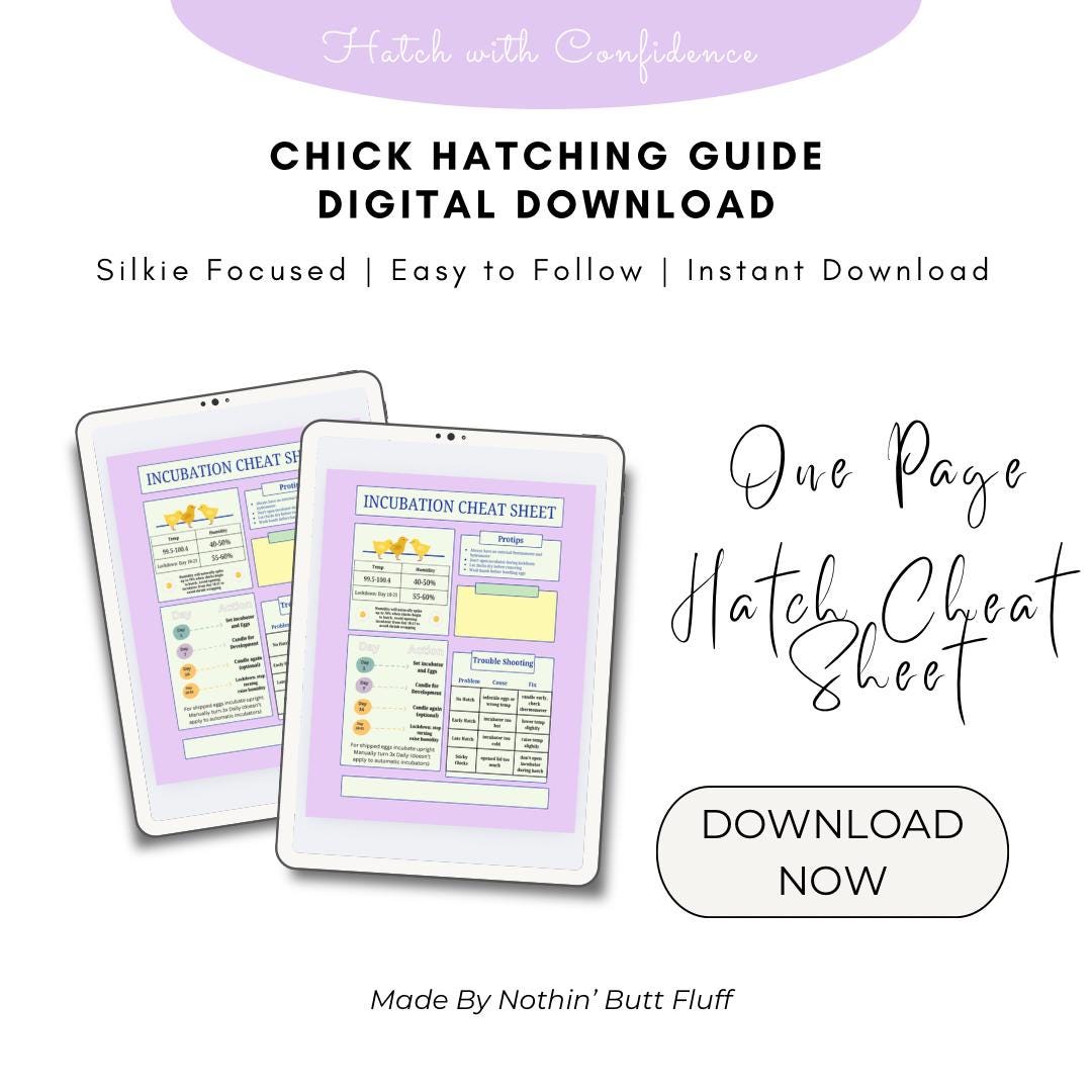 Printable Egg Incubation Chart - Instant Download - Etsy